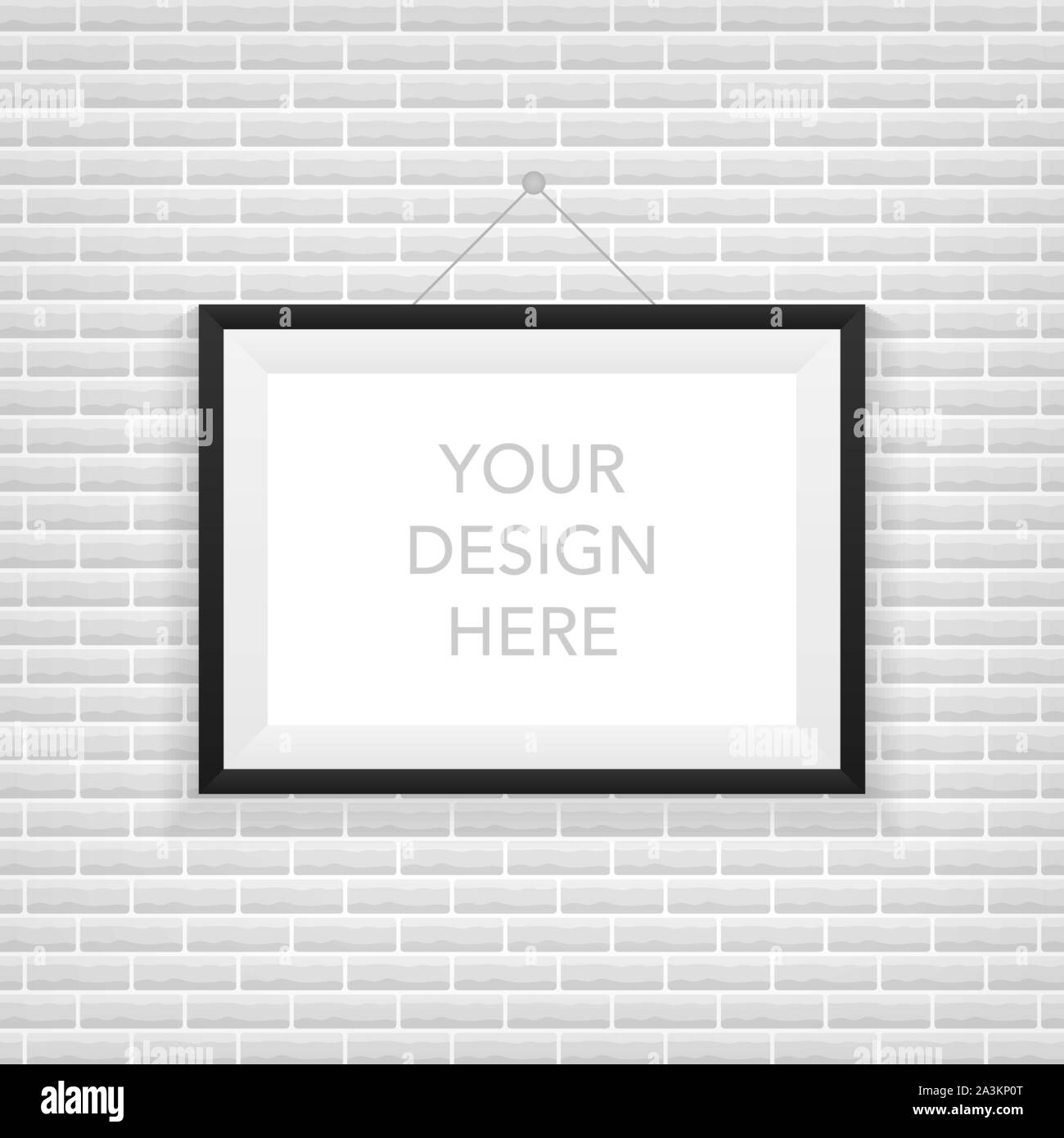 Realistic picture frame. Perfect for your presentations. Vector stock ...