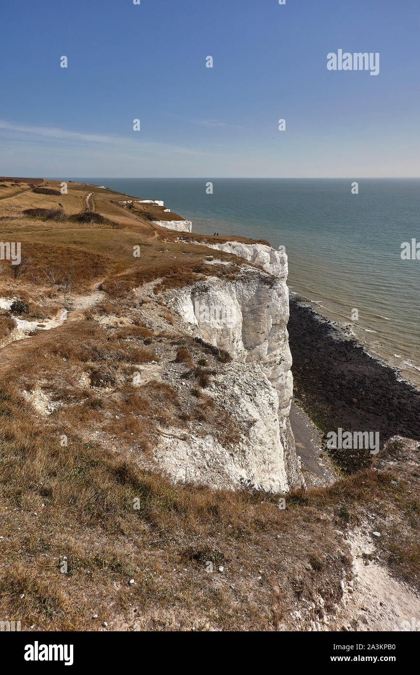 The White Cliffs of Dover, part of the North Downs formation, is the ...