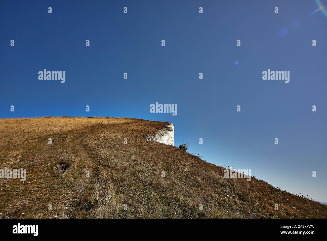 The White Cliffs of Dover, part of the North Downs formation, is the ...