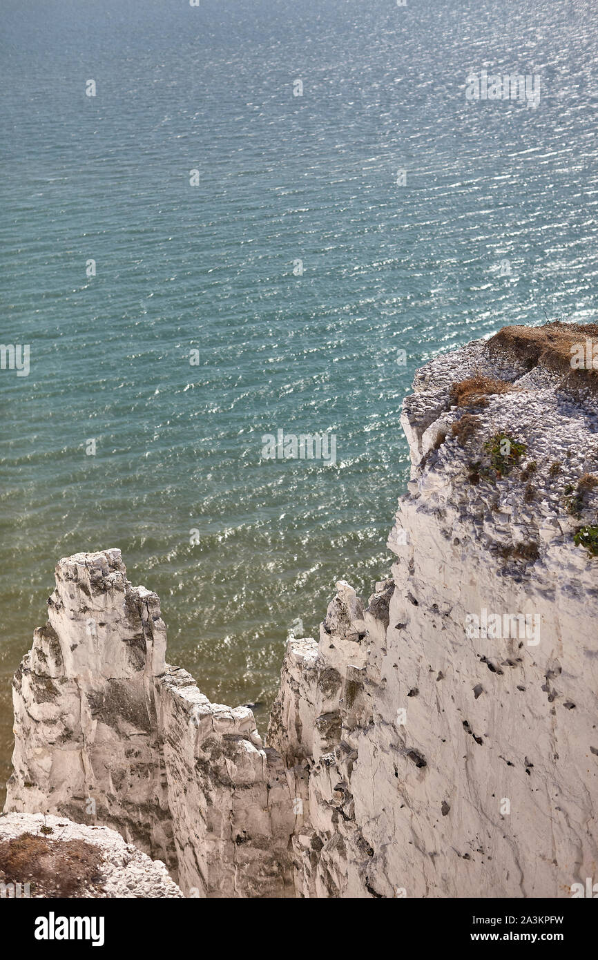 The White Cliffs of Dover, part of the North Downs formation, is the ...