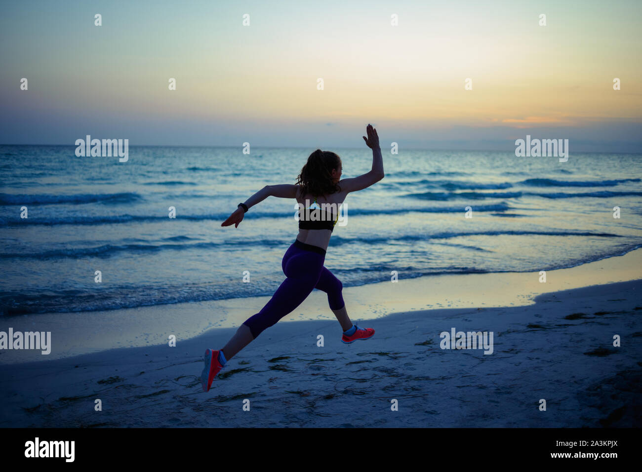 Woman From Behind Back Workout High Resolution Stock Photography and ...