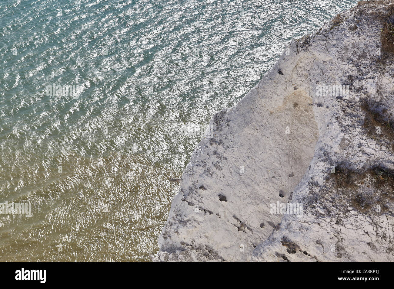 The White Cliffs of Dover, part of the North Downs formation, is the ...