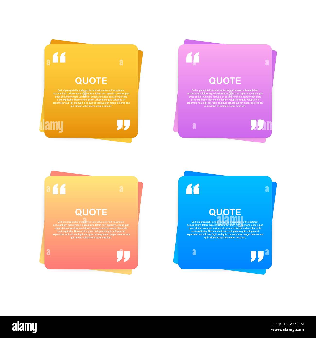 Quote background . Creative Modern Material Design Quote template ...