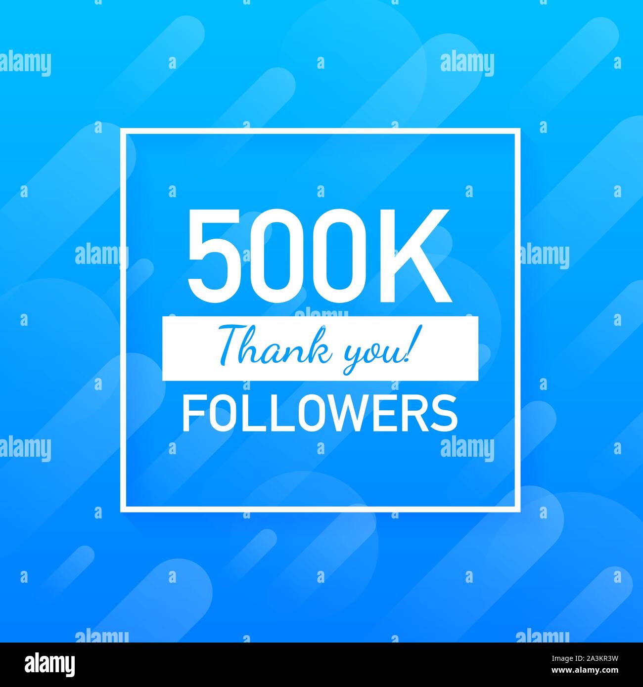 500K followers, Thank You, social sites post. Thank you followers ...