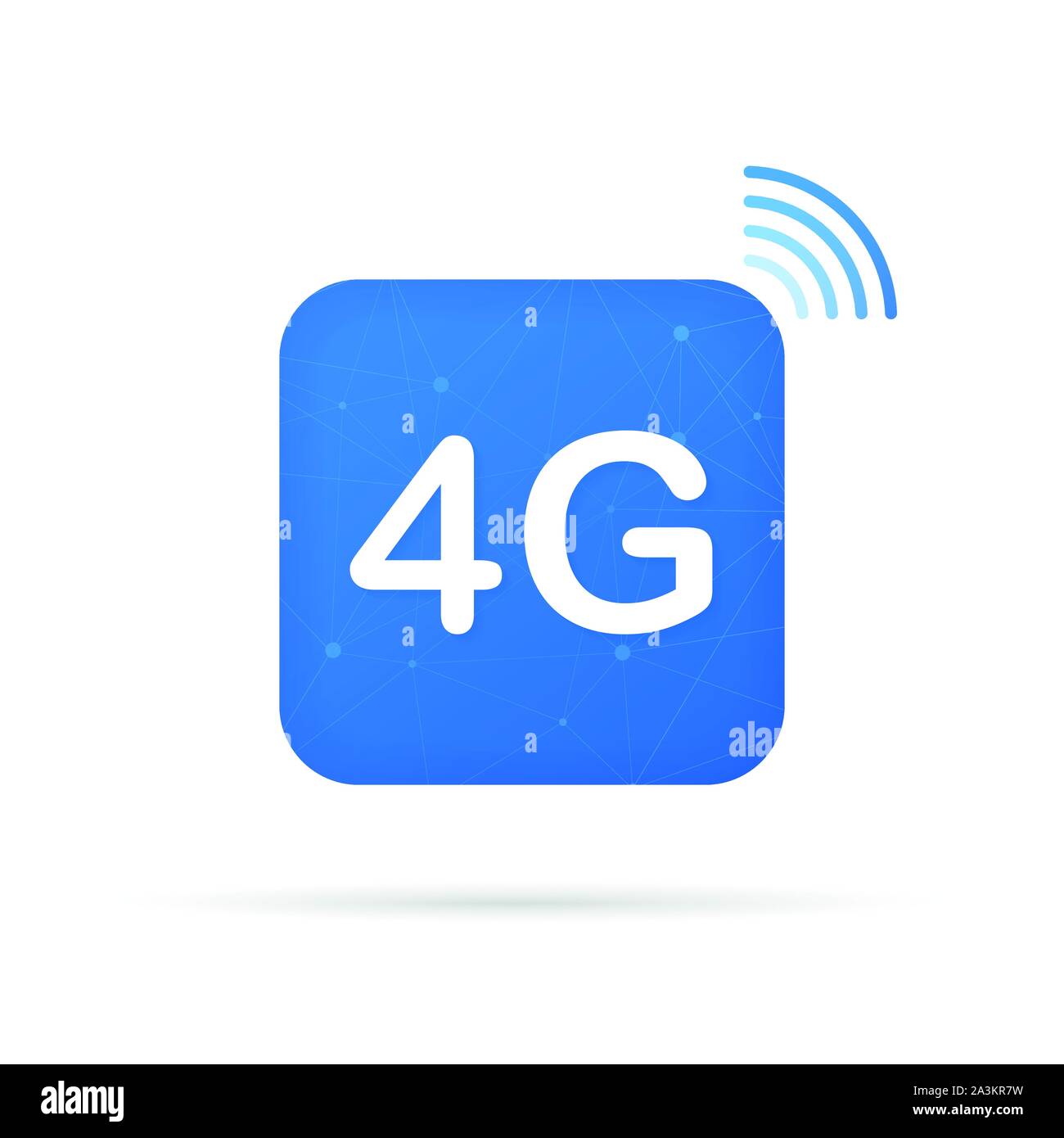 4G technology icon symbols. Wireless mobile telecommunication service ...