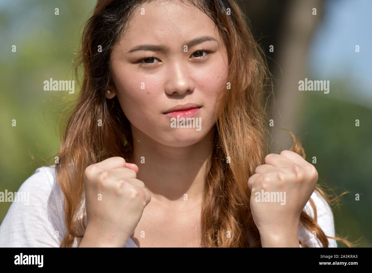 An Upset Adult Female Stock Photo - Alamy
