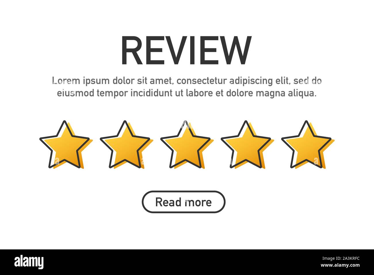 Customer service. Star rating. Feedback concept. Evaluation system ...