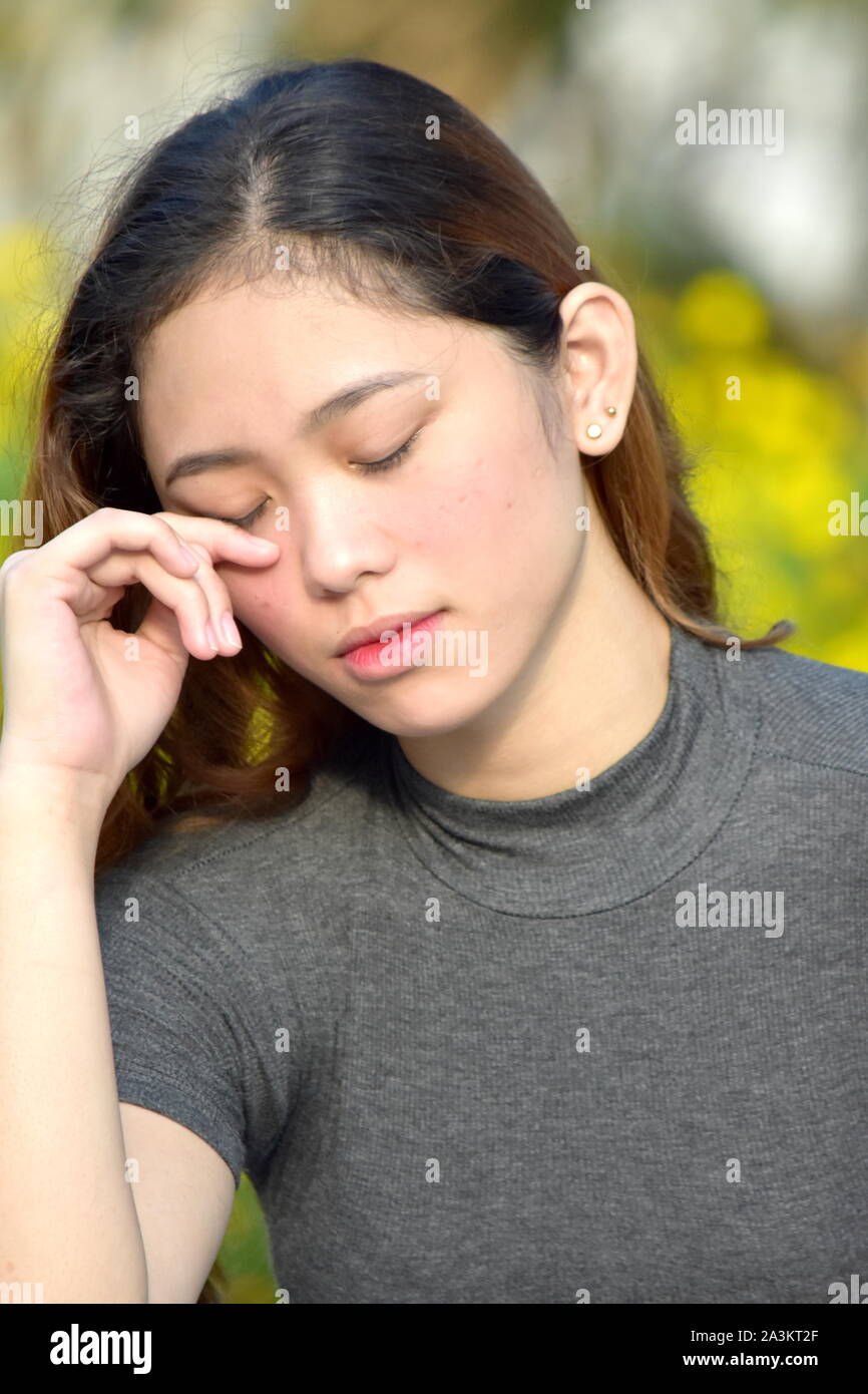 Tearful Adult Female Stock Photo - Alamy