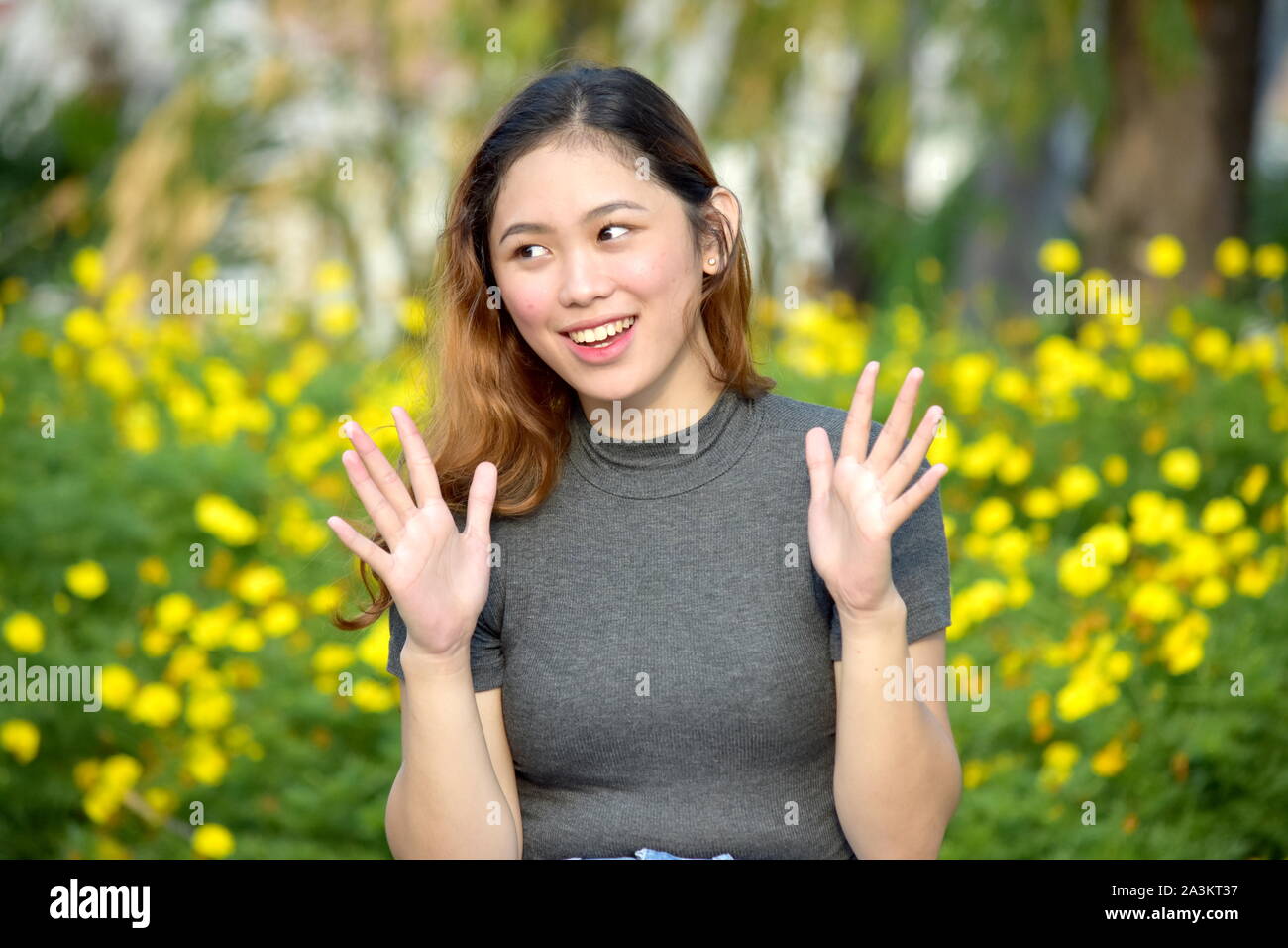 Friendly Adult Female Stock Photo - Alamy