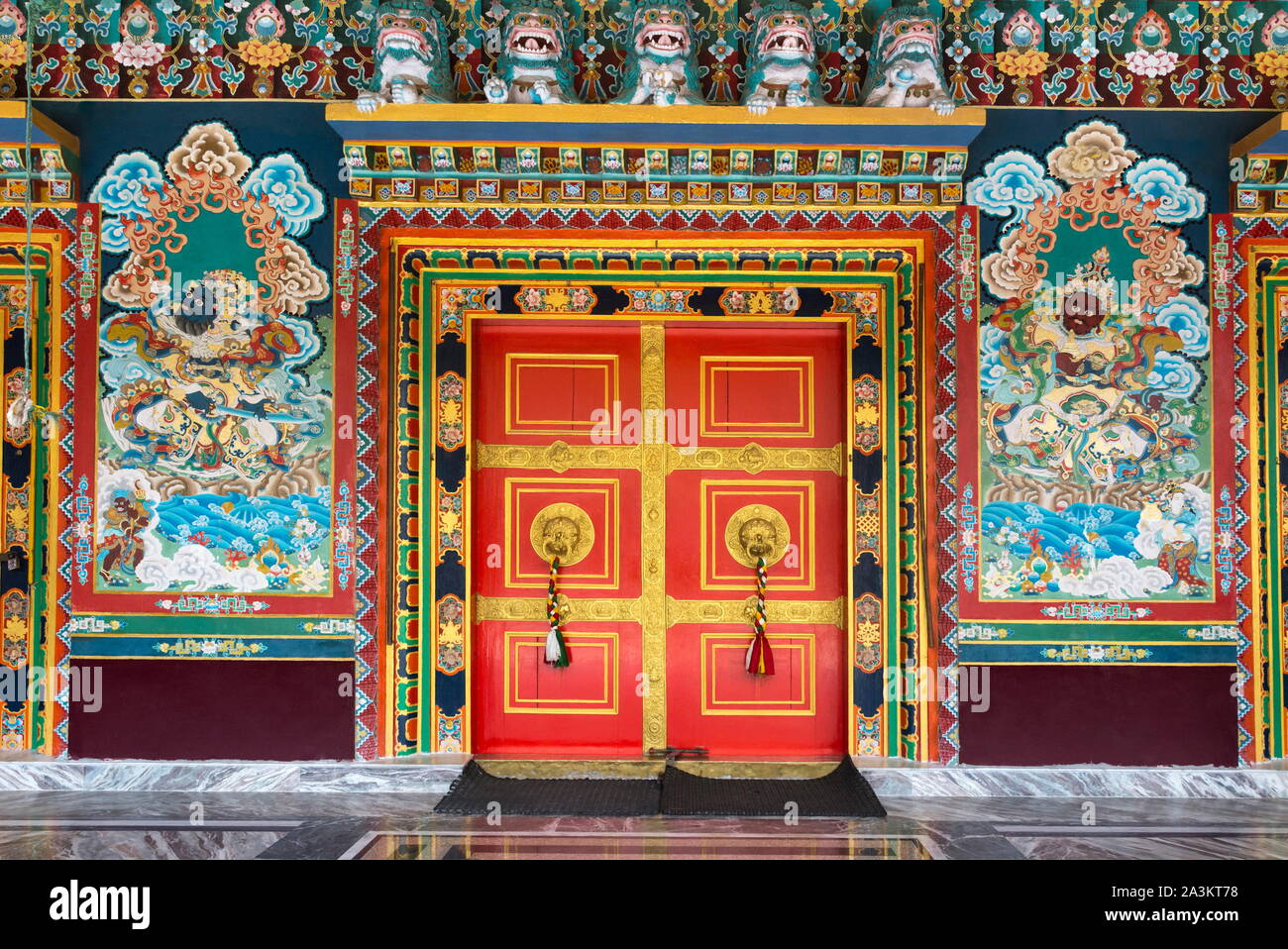 Ralang Monastery door Ravangla, Sikkim, India Stock Photo - Alamy