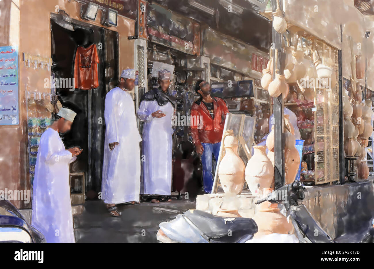 Arab traders painting hi-res stock photography and images - Alamy