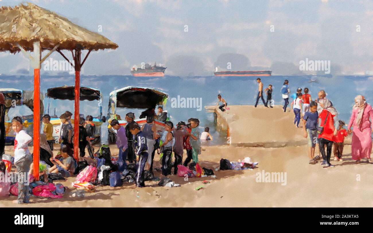 Jordan aqaba bath hi-res stock photography and images - Alamy