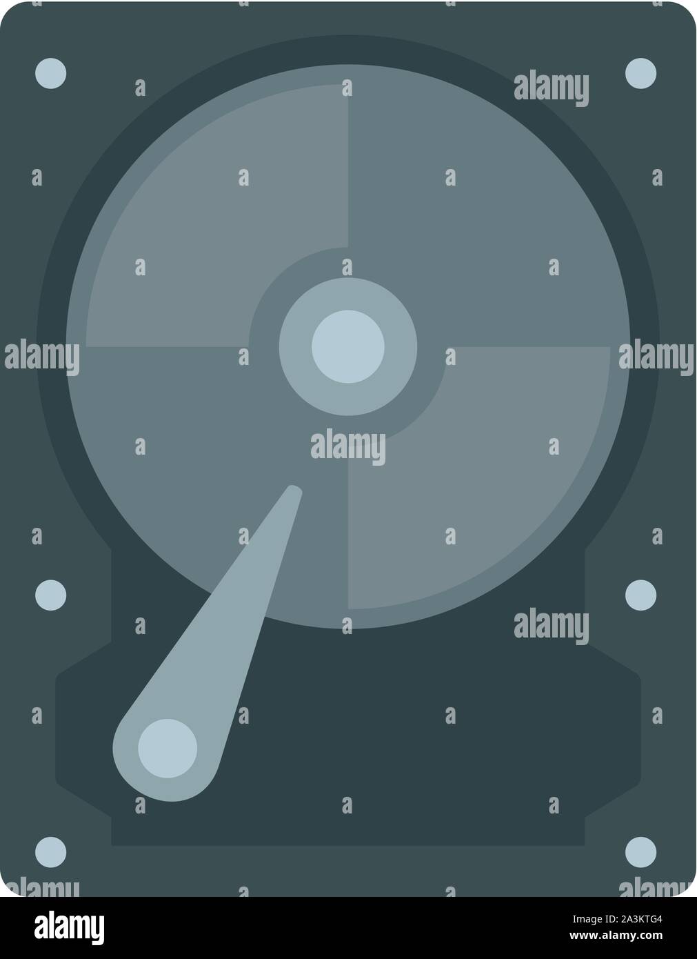 Hard disk icon. Flat illustration of hard disk vector icon for web ...