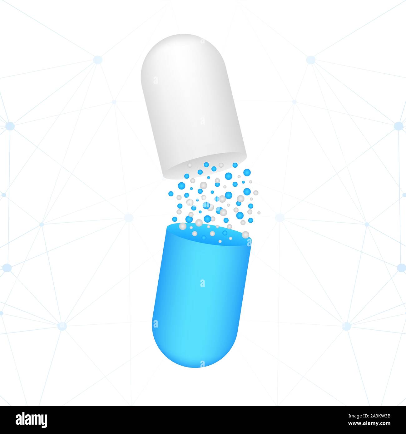 Pill capsule pouring Stock Vector Images - Alamy