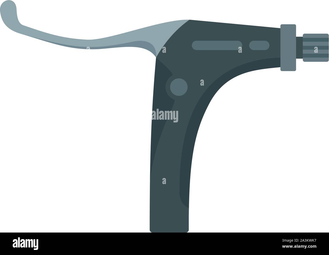 Bike brake clamp icon. Flat illustration of bike brake clamp vector ...