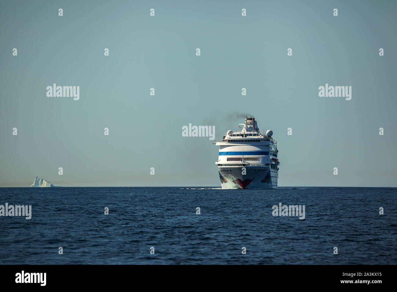 A tourist boat in Disco Bay (Greenland Stock Photo - Alamy
