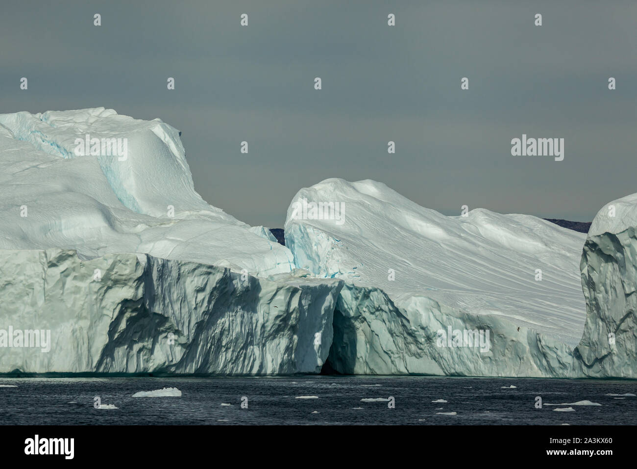 Icebergs in Disco Bay (Greenland) - photo from sea Stock Photo - Alamy