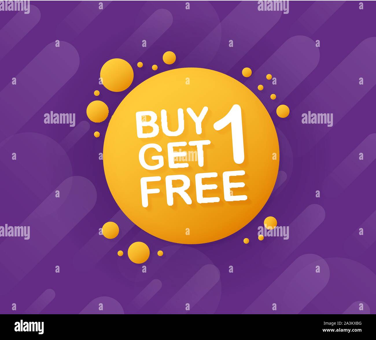 Buy 1 Get 1 Free, sale tag, banner design template. Vector stock illustration Stock Vector Image ...