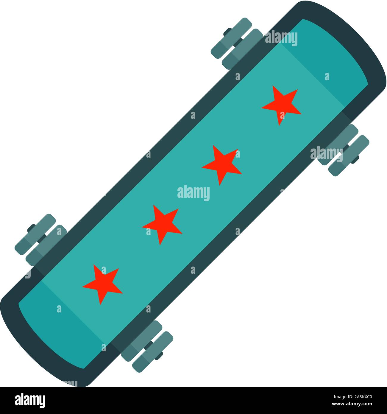 Wheel skateboard icon. Flat illustration of wheel skateboard vector ...