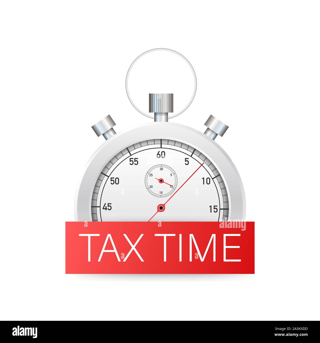 Tax time design, deadline, planning. Vector stock illustration Stock ...