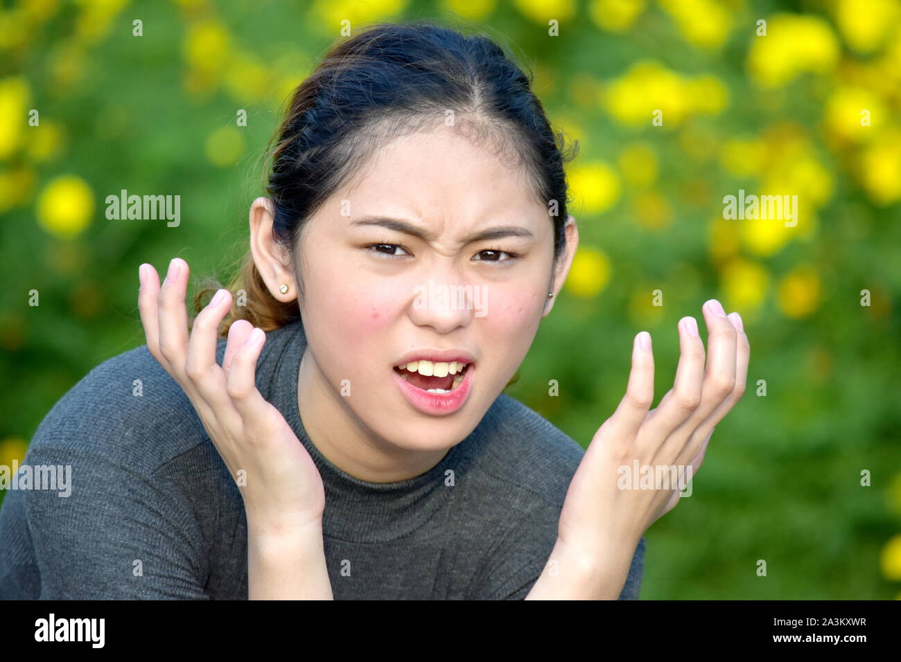 Woman And Confusion Stock Photo - Alamy
