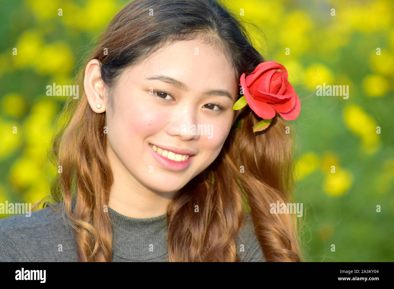 Beautiful portrait cute female hi-res stock photography and images - Alamy