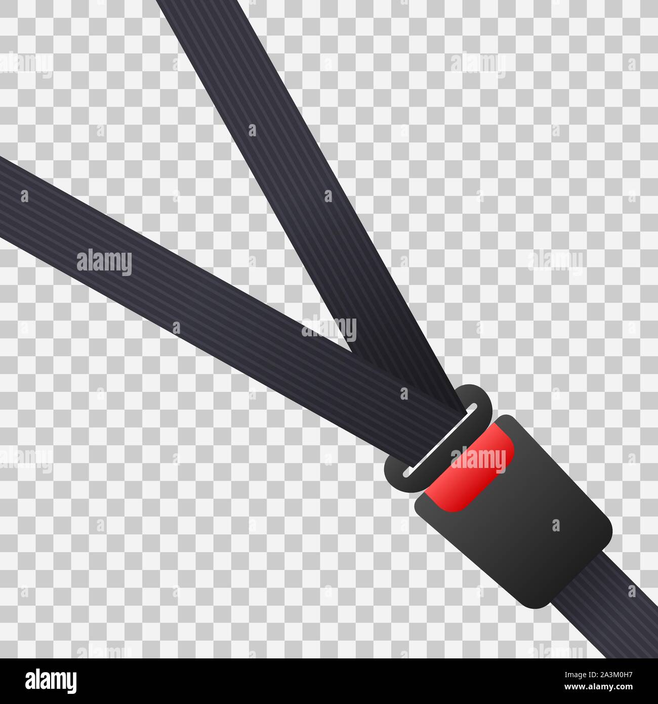 Seat belt. Safety belt of movement on car, airplane. Vector ...