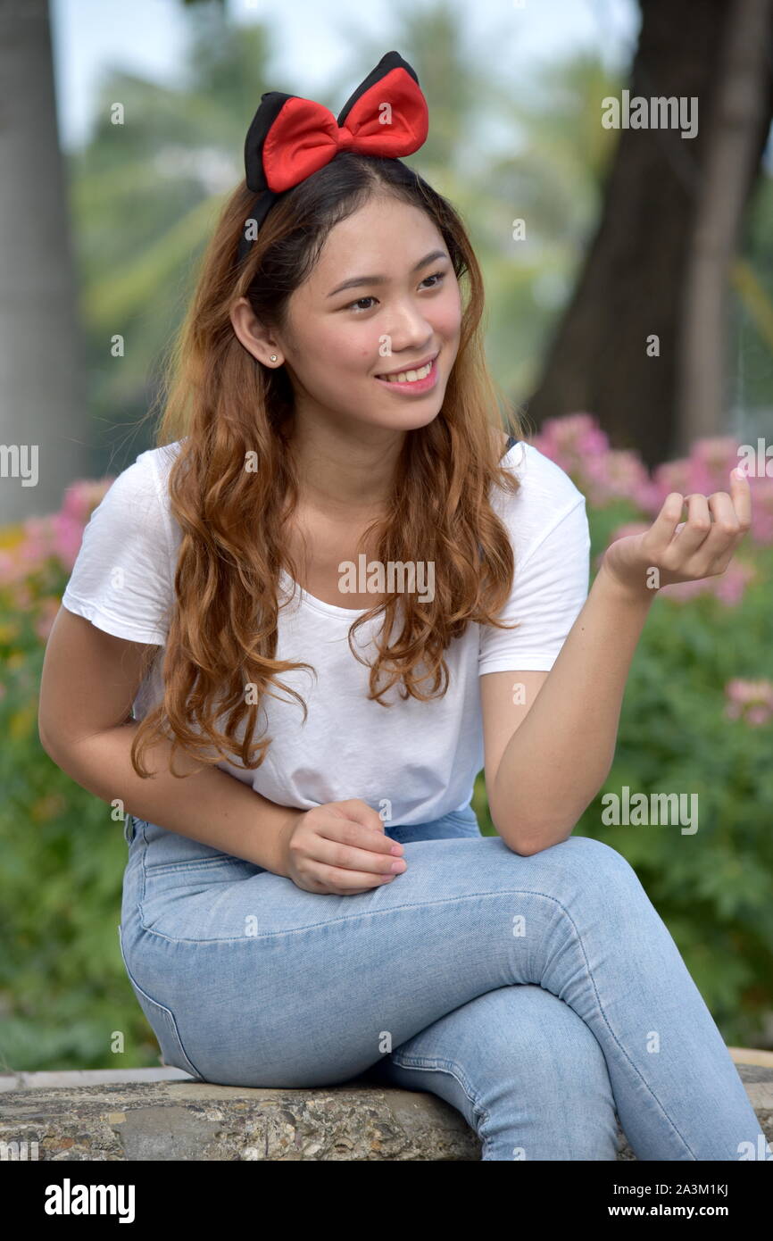 Happy Pretty Person Stock Photo - Alamy