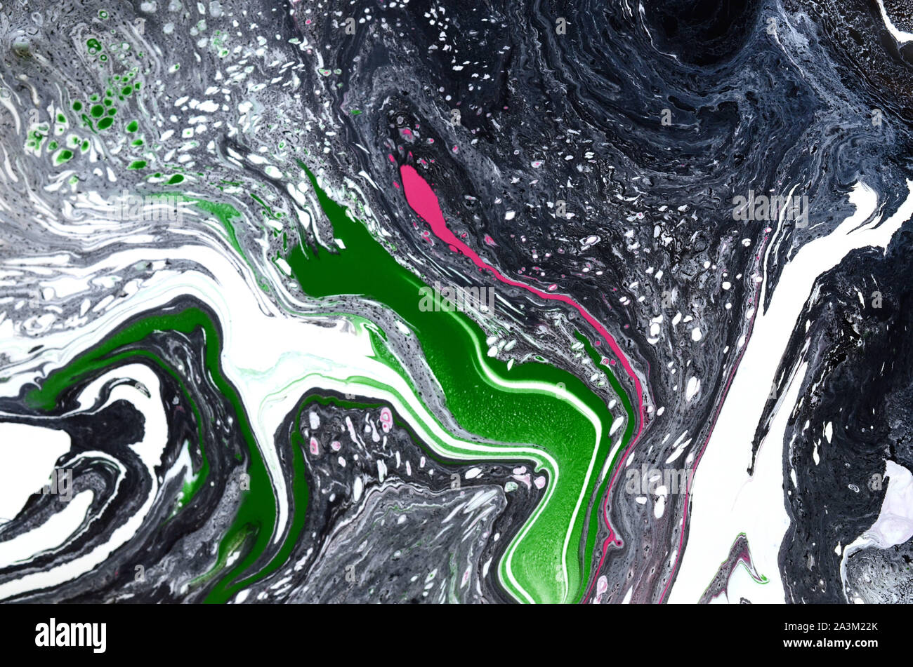 Green yellow and black marble lemon neon color mix, art print, fashion ...