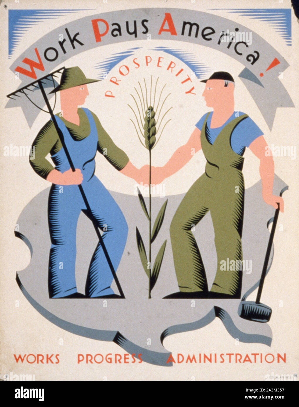 Work Pays America ! - Work Progress Administration - Federal Art ...