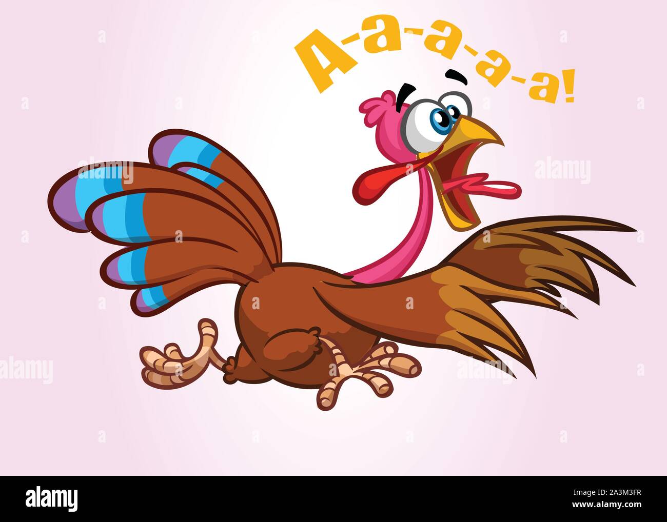 Animated Running Turkey