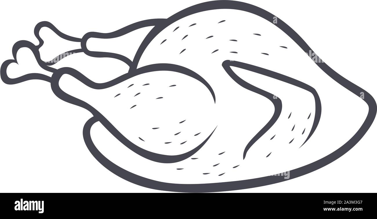 Chicken Meat Coloring Page