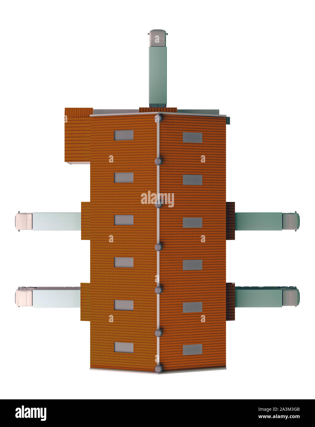 Building warehouse truck on Cut Out Stock Images & Pictures - Alamy