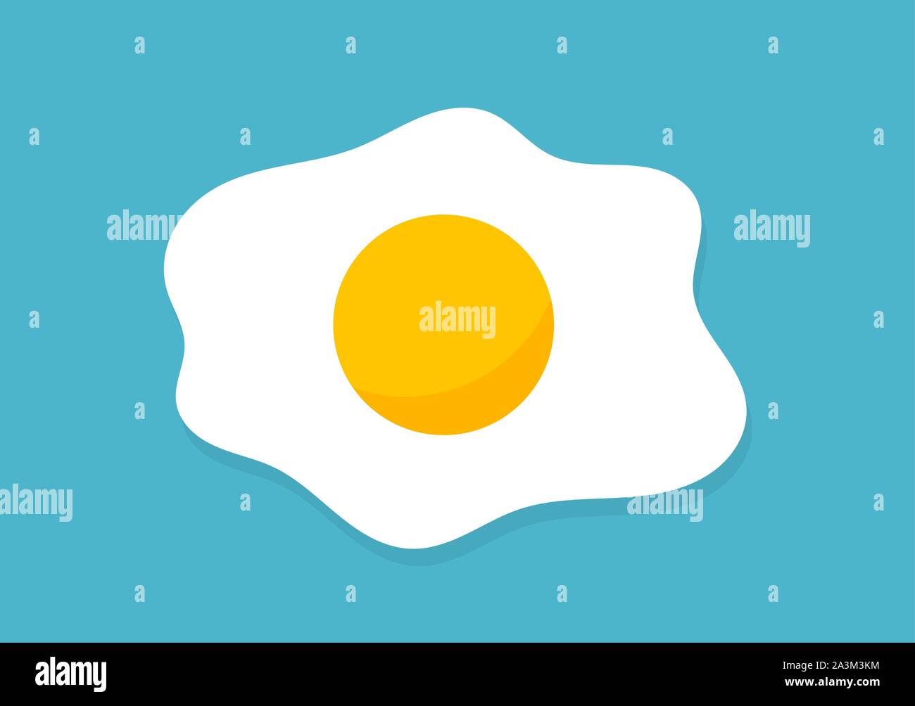 Fried egg icon. Vector illustration Stock Vector Image & Art - Alamy
