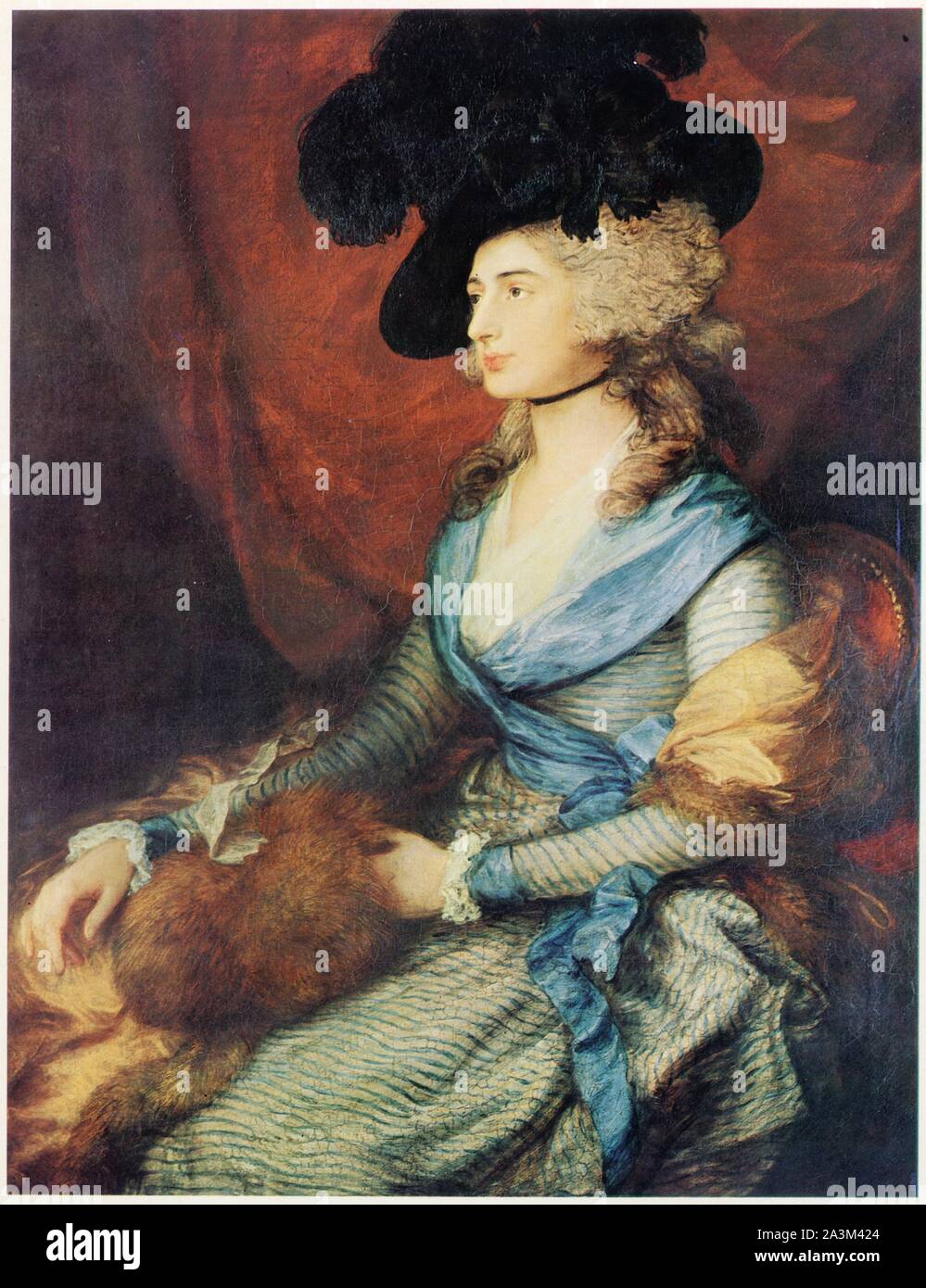 Portrait of sarah siddons by thomas gainsborough hi-res stock ...