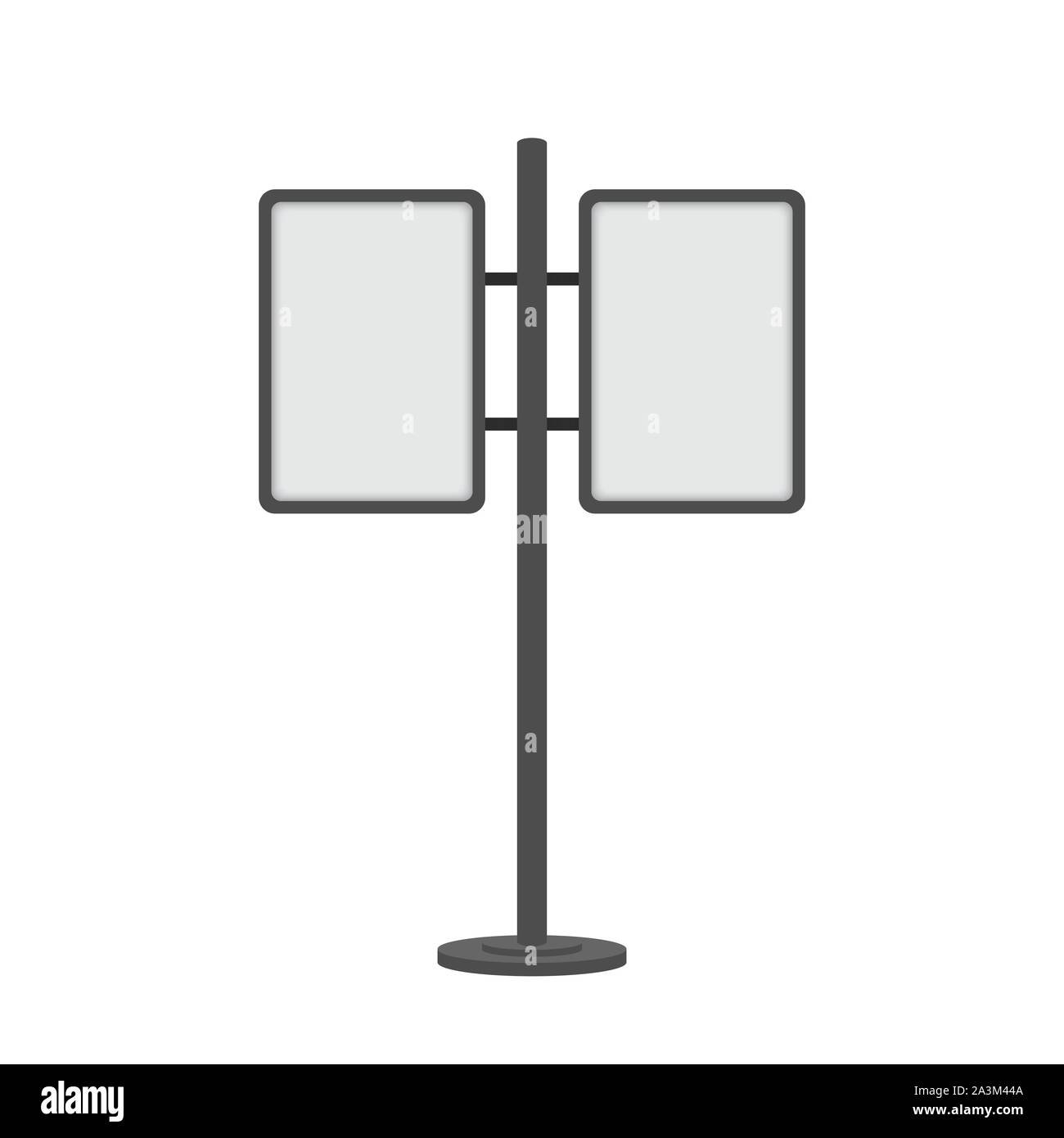 Blank interactive outdoor kiosk. Display kiosk stand, blank mockup advertising touch. Vector ...