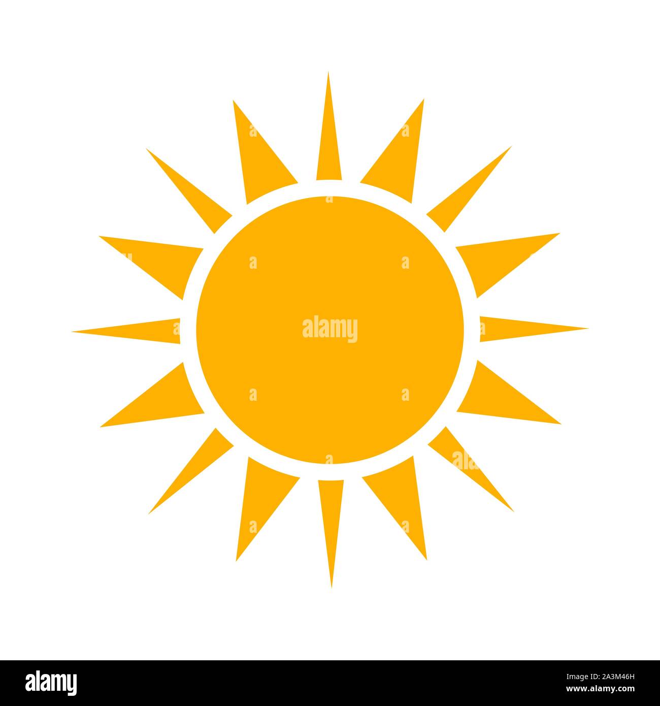 Simple sun icon Stock Vector Image & Art - Alamy