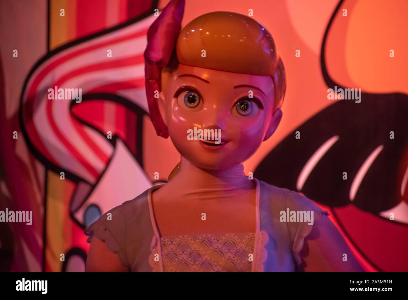 Orlando, Florida. September 27, 2019. Top view of Bo Peep character at ...