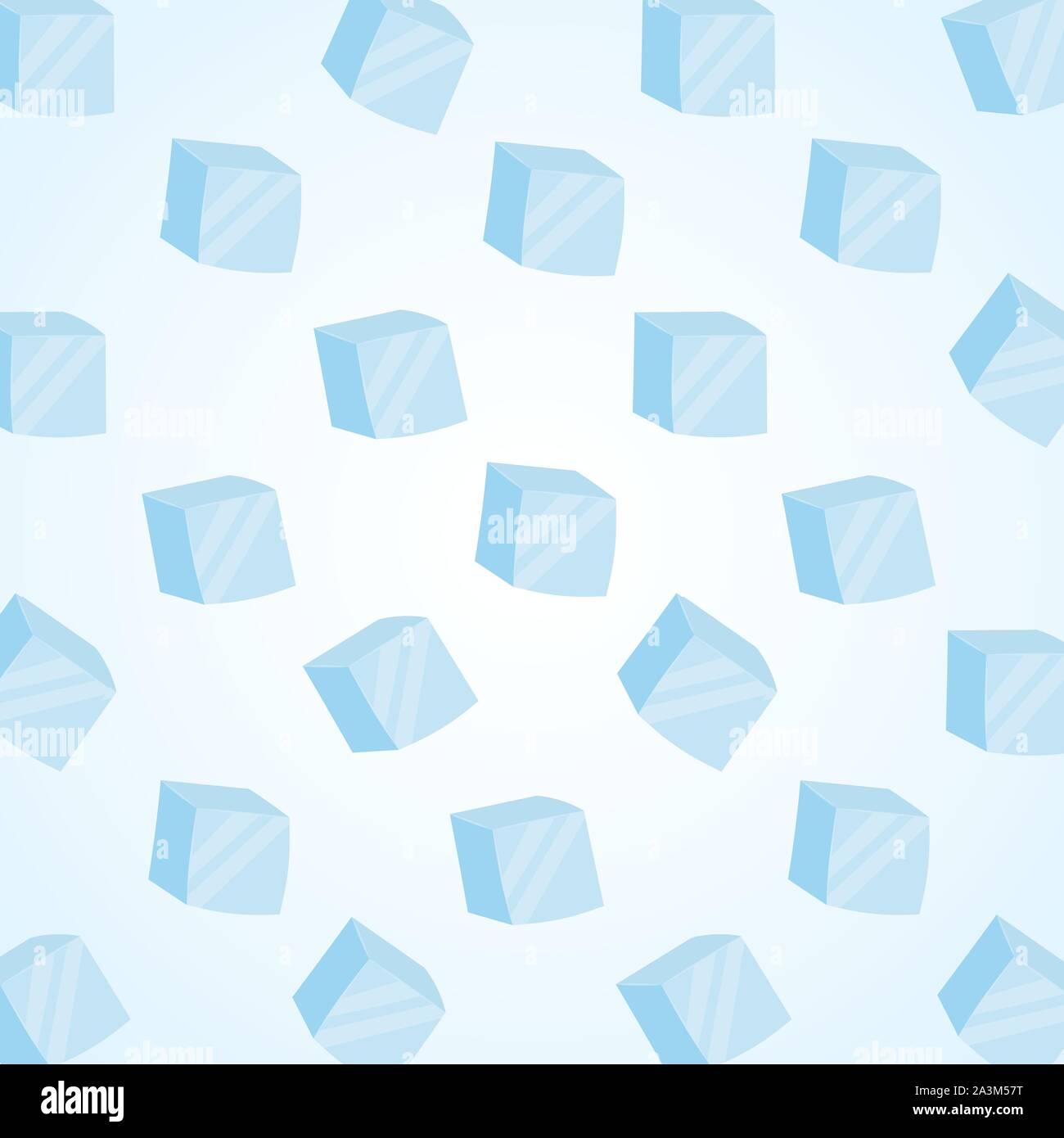 Ice cubes. Cold transparent frozen block. Vector illustration Stock ...