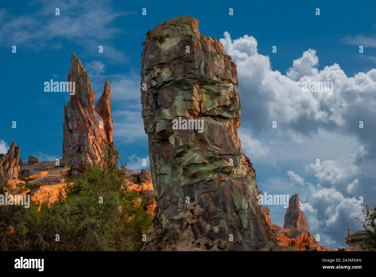 Orlando, Florida. September 27, 2019. Top view of Star Wars Galaxys ...