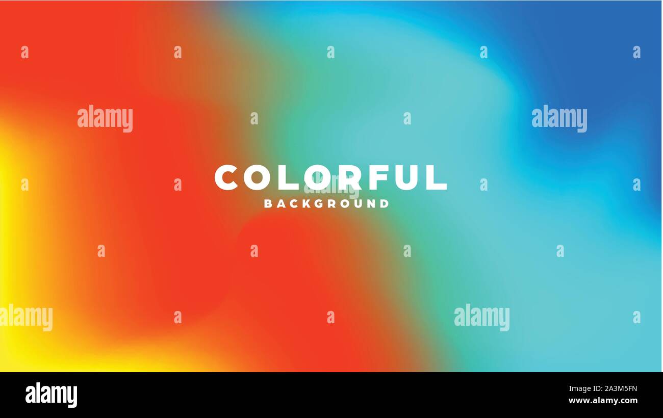 Colorful modern abstract background with neon gradient. Dynamic color flow poster, banner ...