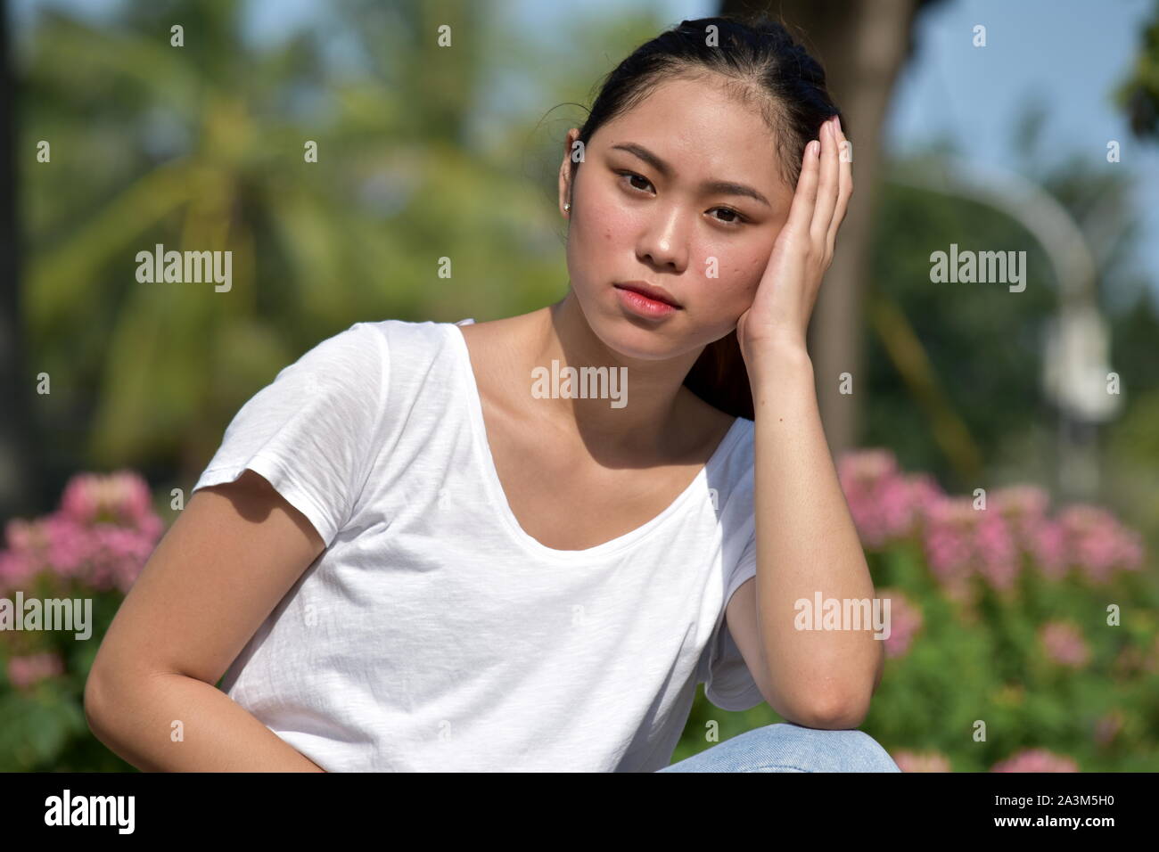 An Adult Female And Memory Loss Stock Photo - Alamy