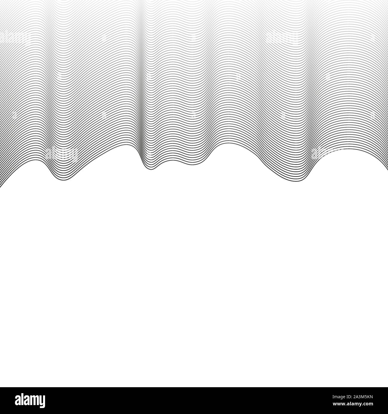 Trendy blend background. 3D line geometric gradient art. Vector ...