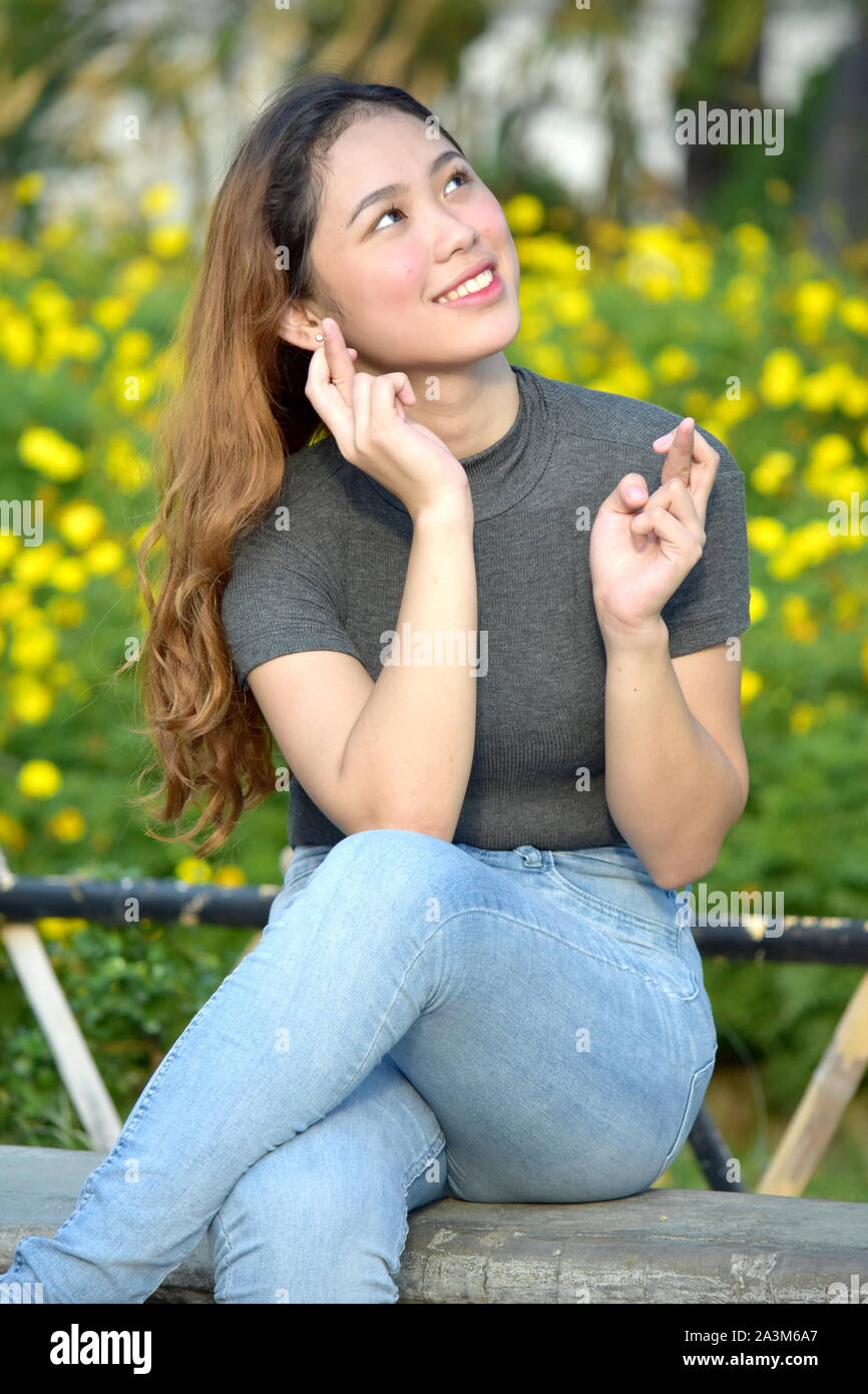 Fortunate Adult Female Stock Photo - Alamy