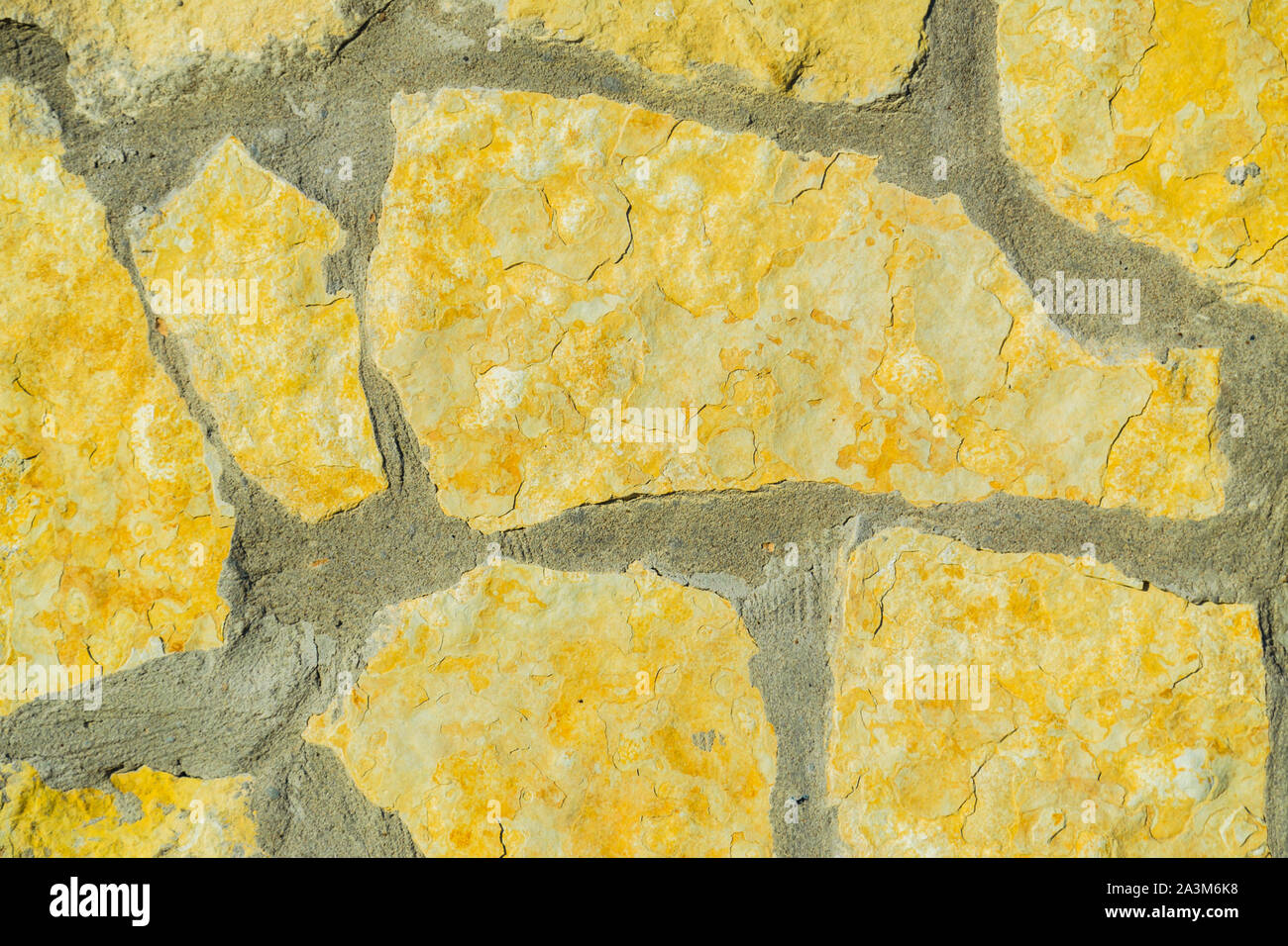 Stone wall pattern. Big concrete bricks outside Stock Photo - Alamy