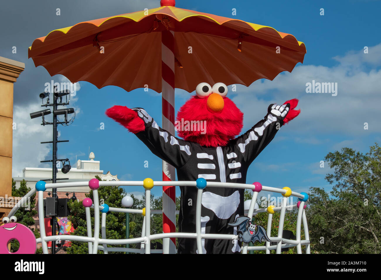 Orlando, Florida. October 5, 2019. Elmo in Sesame Street Party Parade ...