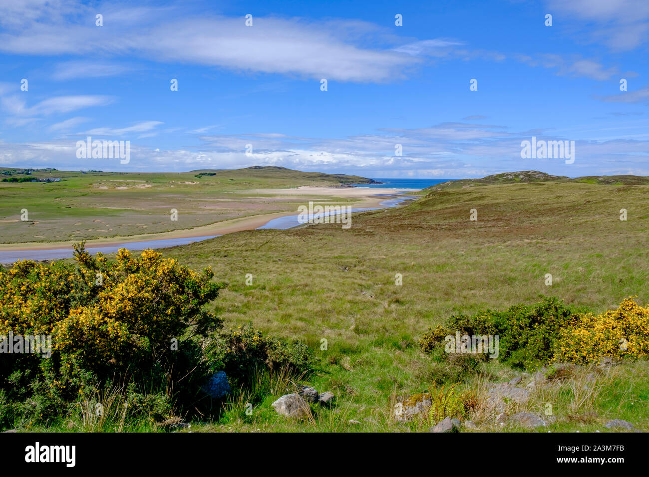 Achnahaird Beach on the Coigach Peninsula Ross-shire Highlands Scotland ...