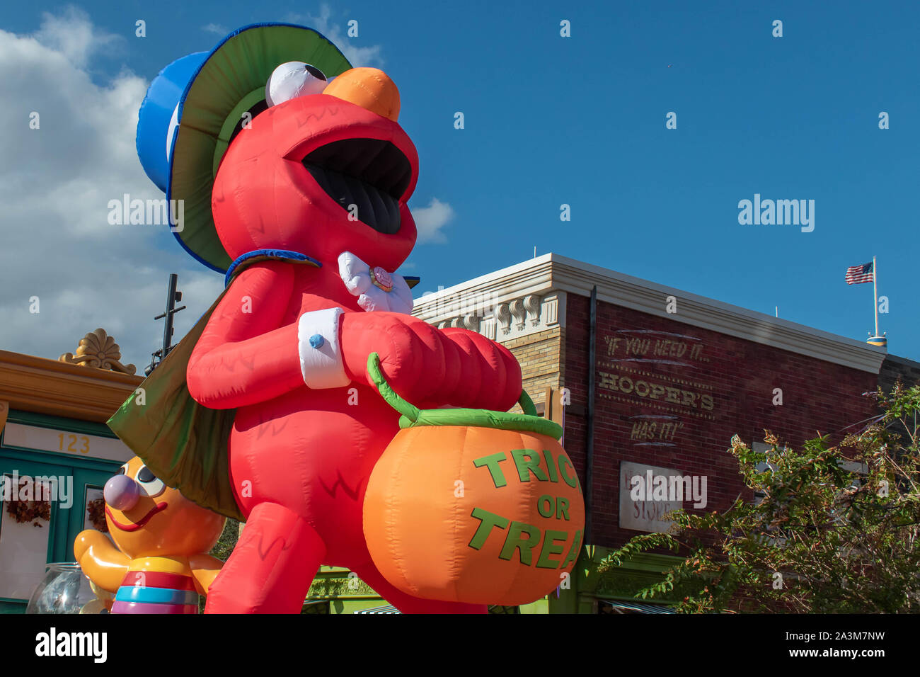 Orlando, Florida. October 5, 2019. Top view of Big Elmo in Sesame ...