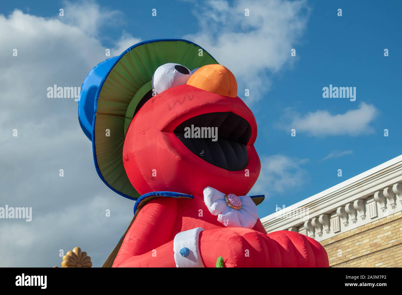 Orlando, Florida. October 5, 2019. Top view of Big Elmo in Sesame ...