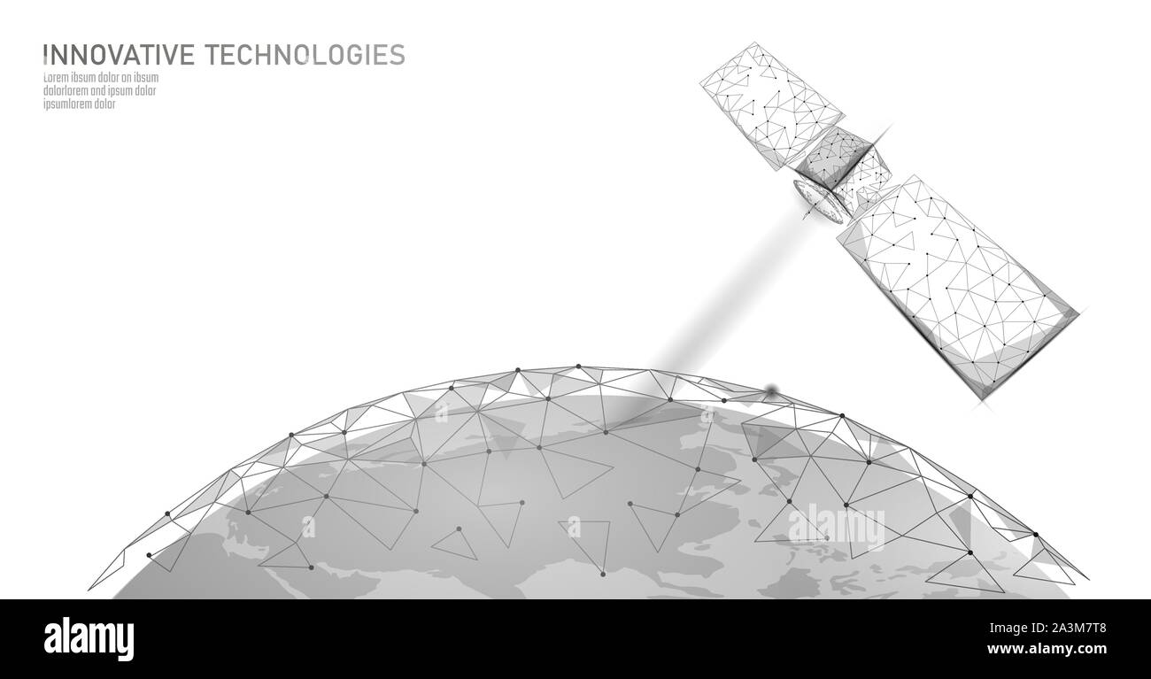 Communications satellite dishes Stock Vector Images - Alamy